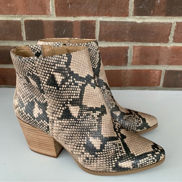 Sun + Stone | Shoes | Sun Stone Womens Eryn Snake Print Block Heel ...
